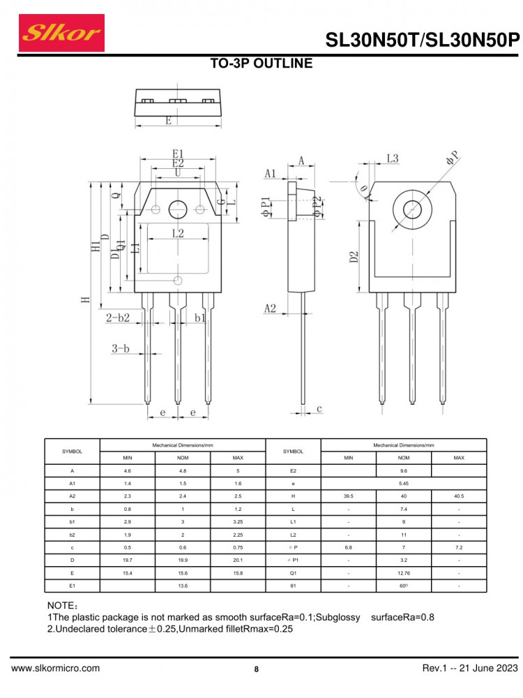 SL30N50P datasheet page 8