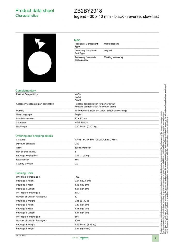 ZB2BY2918 technical document page 1