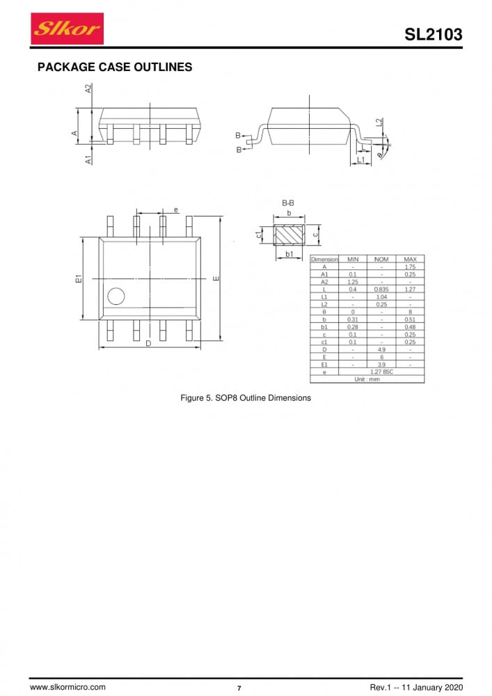 SL2103 datasheet page 7