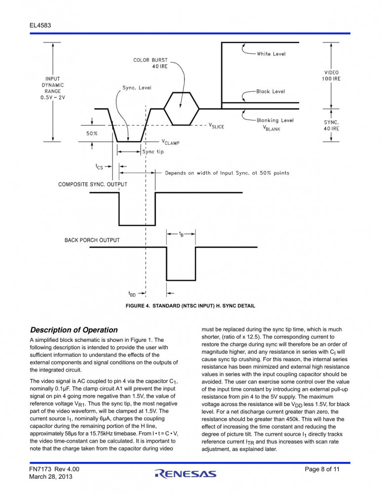 EL4583 datasheet page 8
