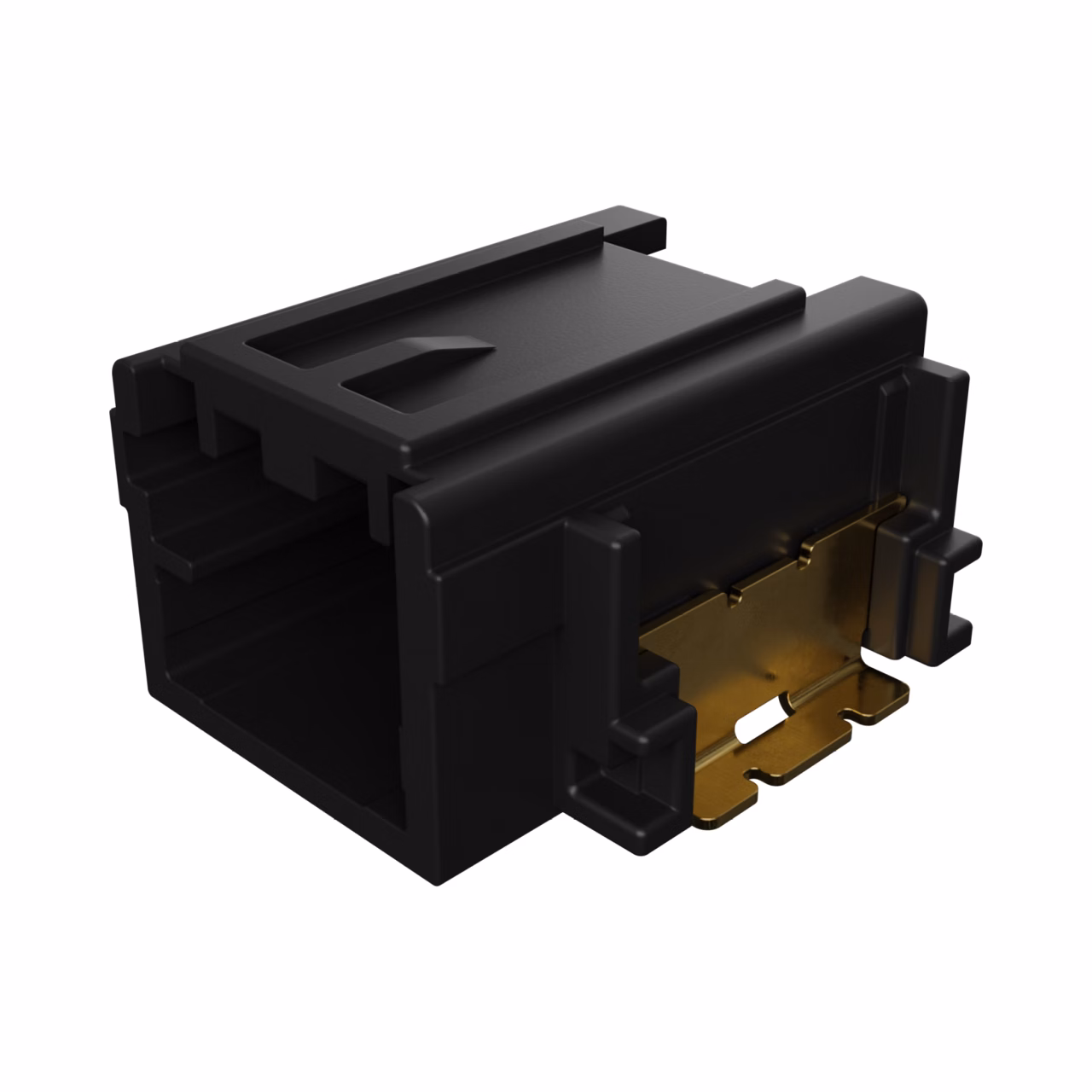 Mini50 Unsealed Header, UL 94 HB, Right-Angle, SMT, Single Row, 2 Circuits, Gold (Au) Plating, Polarization Option A, Black, Tape and Reel for sale