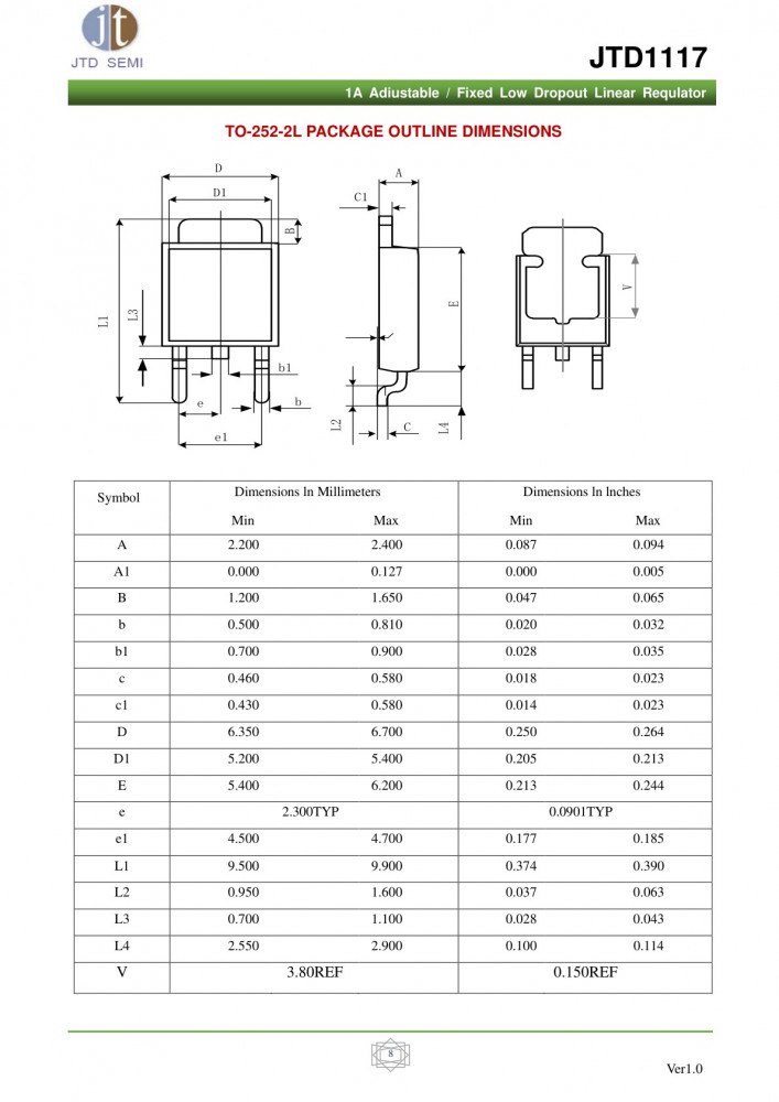 JTD1117 datasheet page 8