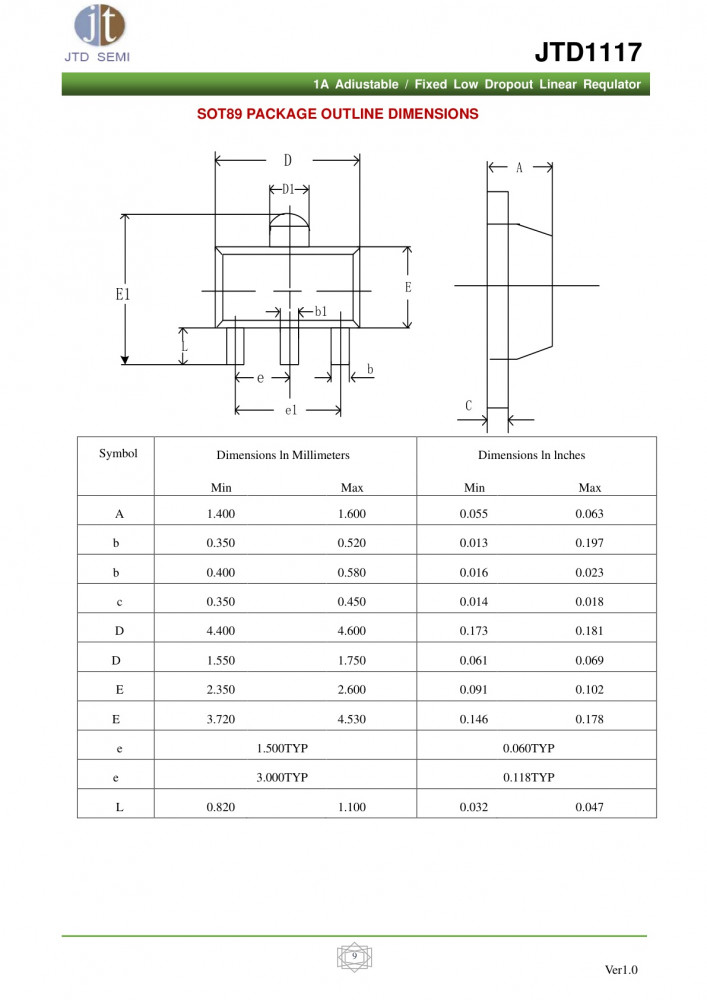 JTD1117 datasheet page 9