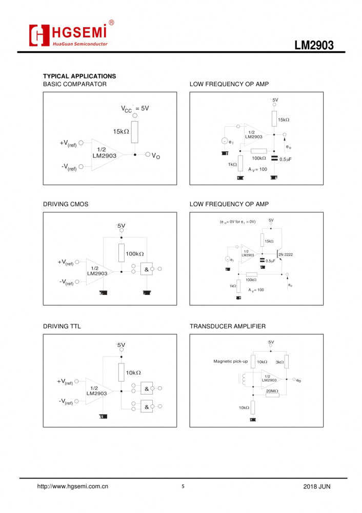 LM2903M/TR datasheet page 5