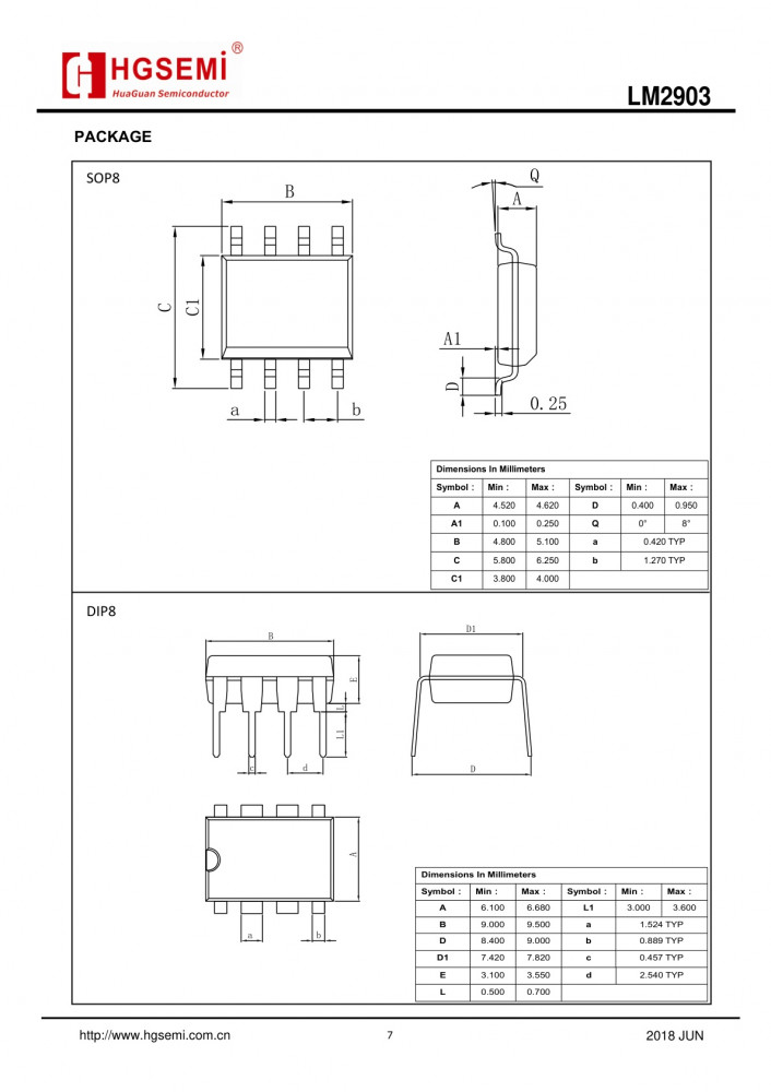 LM2903M/TR datasheet page 7