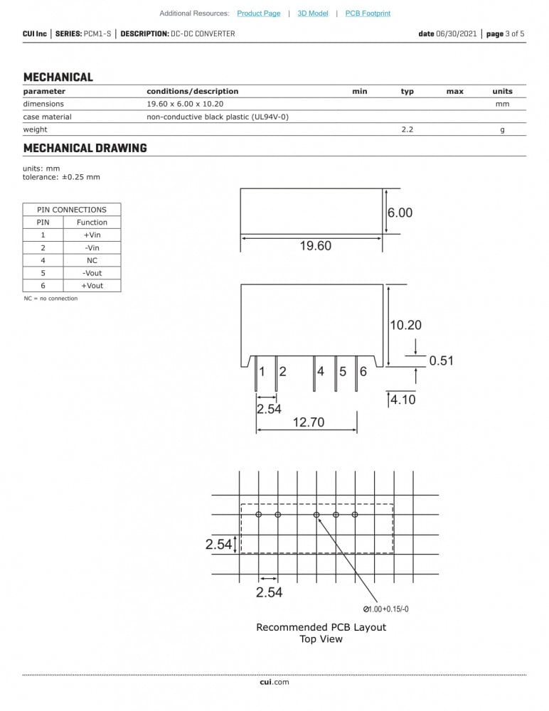 PCM1-S5-S5-S datasheet page 3