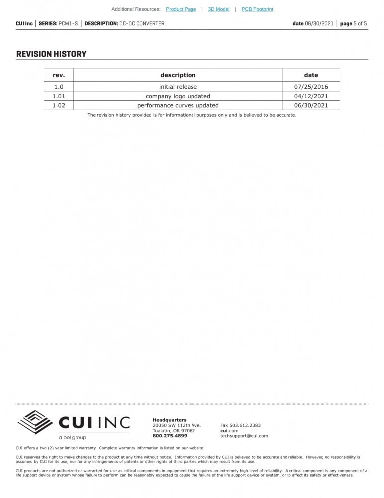 PCM1-S5-S5-S datasheet page 5