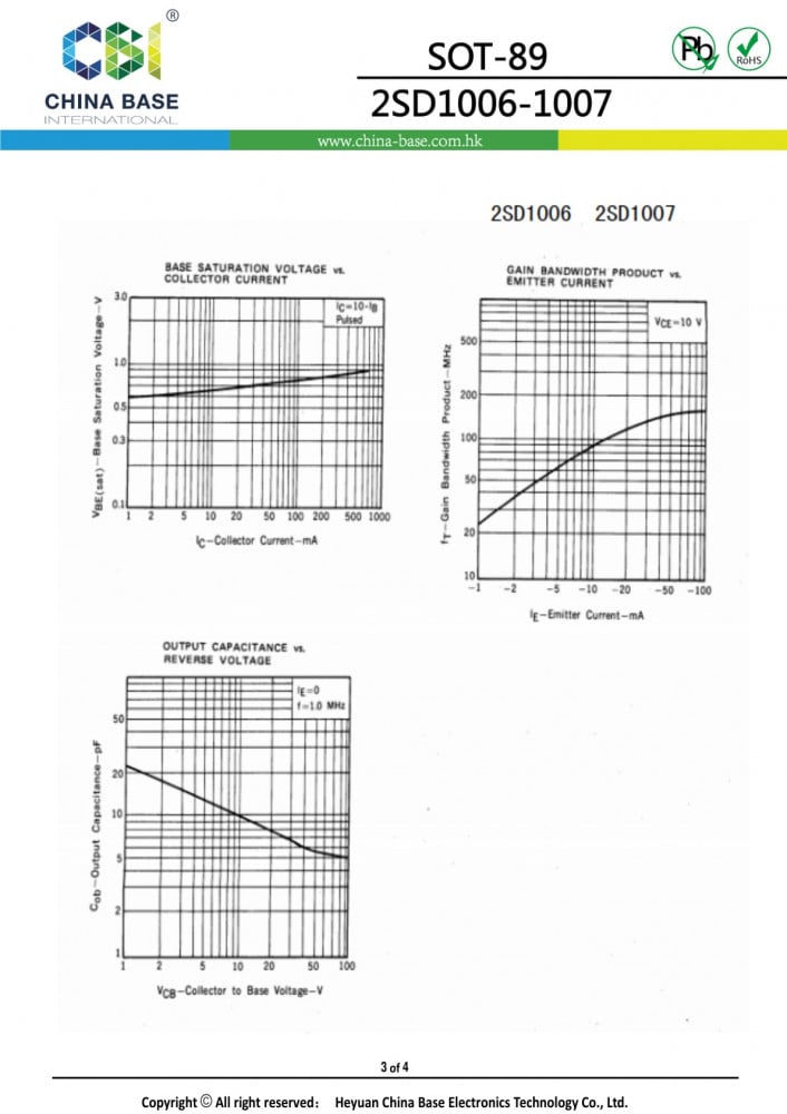 2SD1007 datasheet page 3