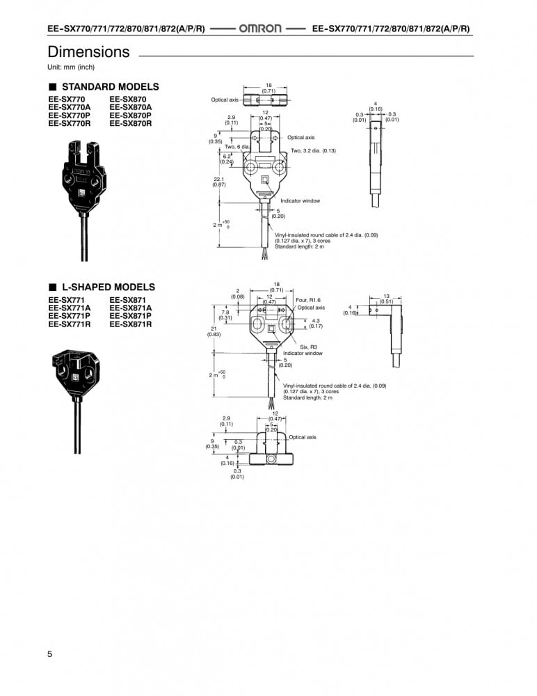 OMRON EE-SX772R datasheet page 5