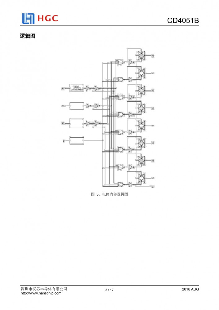 CD4051B technical document page 3