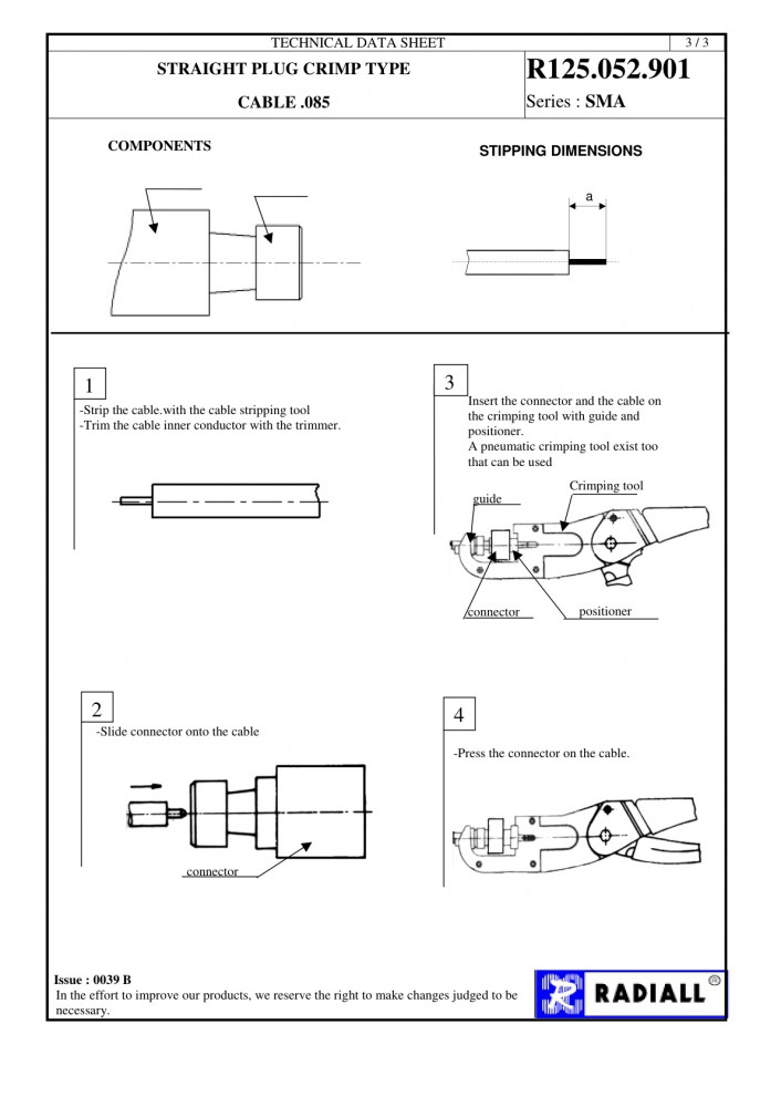 Radiall R125052901 datasheet page 3