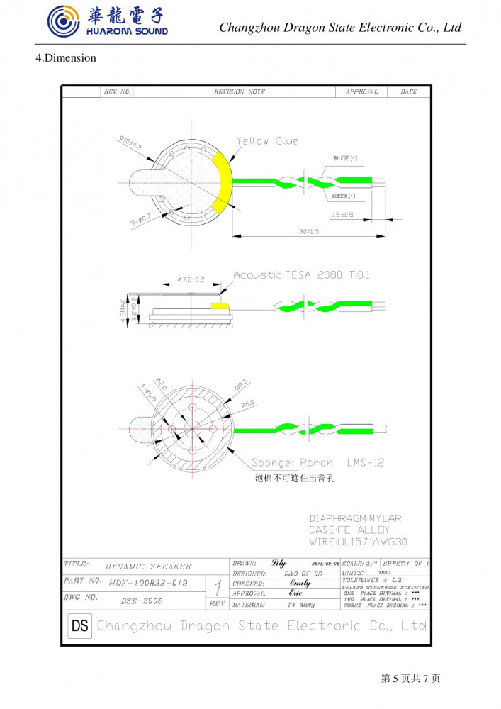 HDK-100832-019 approval document page 5
