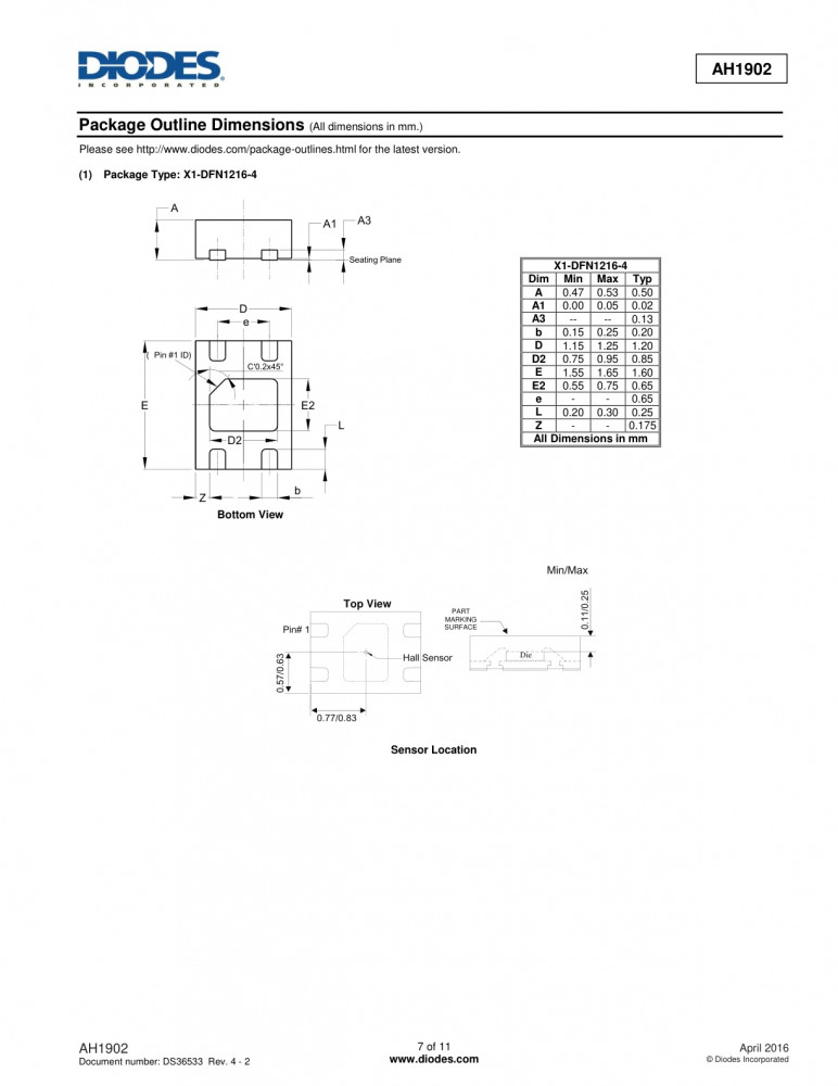 AH1902-Z-7 datasheet page 7