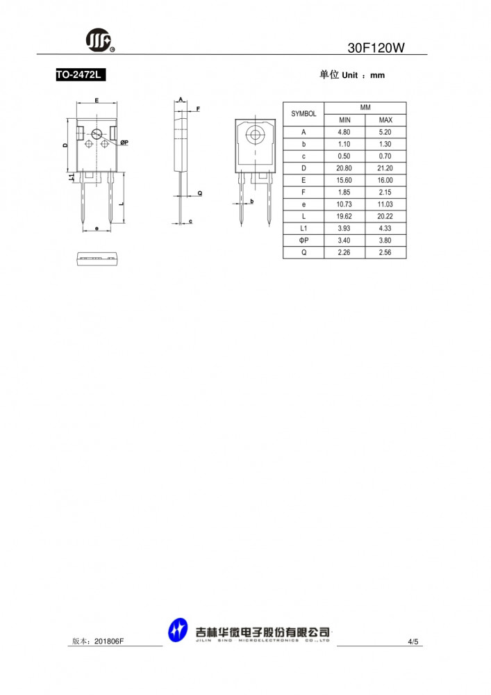 30F120W-2472L datasheet page 4