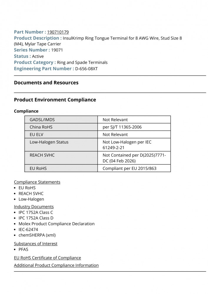 Product document page 1