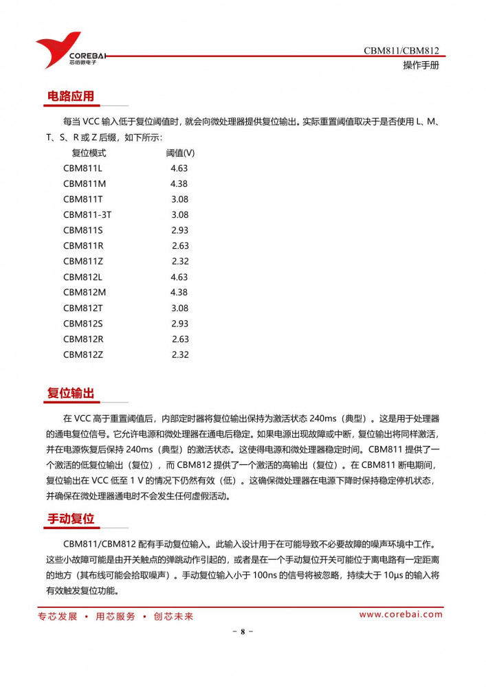 CBM812RST4 datasheet page 8