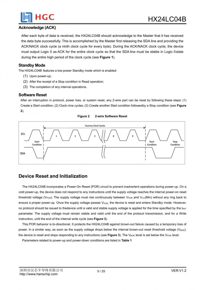 HX24LC04BDBVRG datasheet page 5