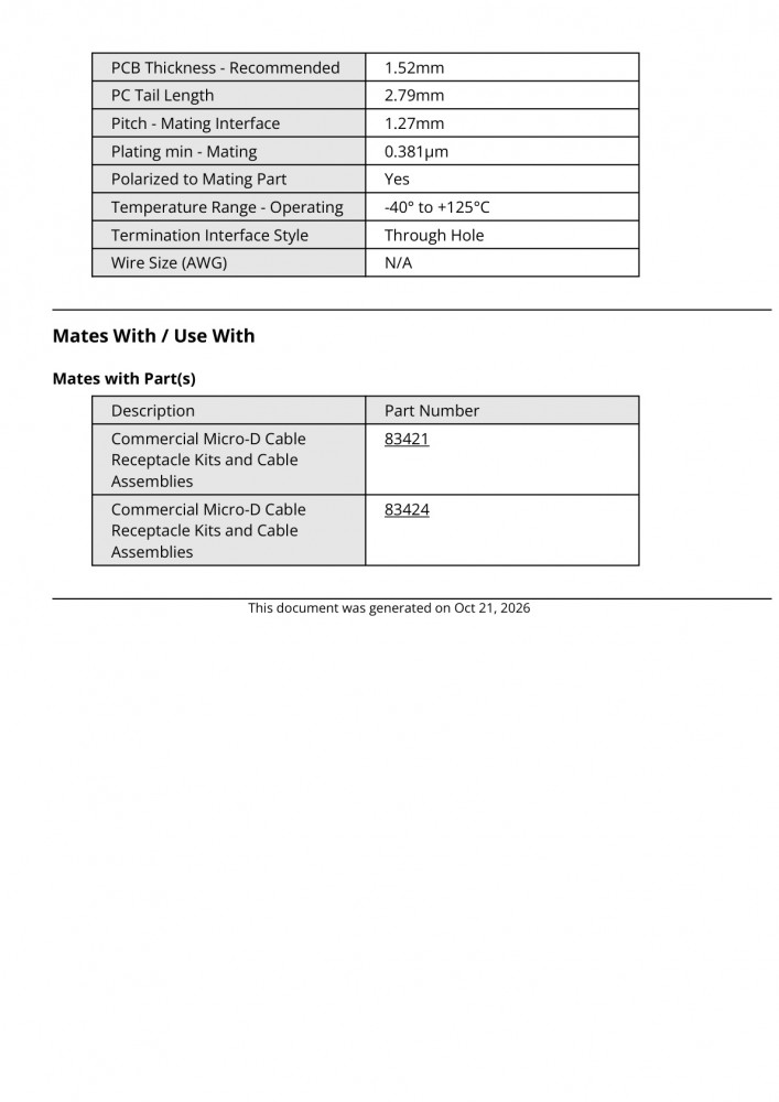 Technical document page 3 for product reference