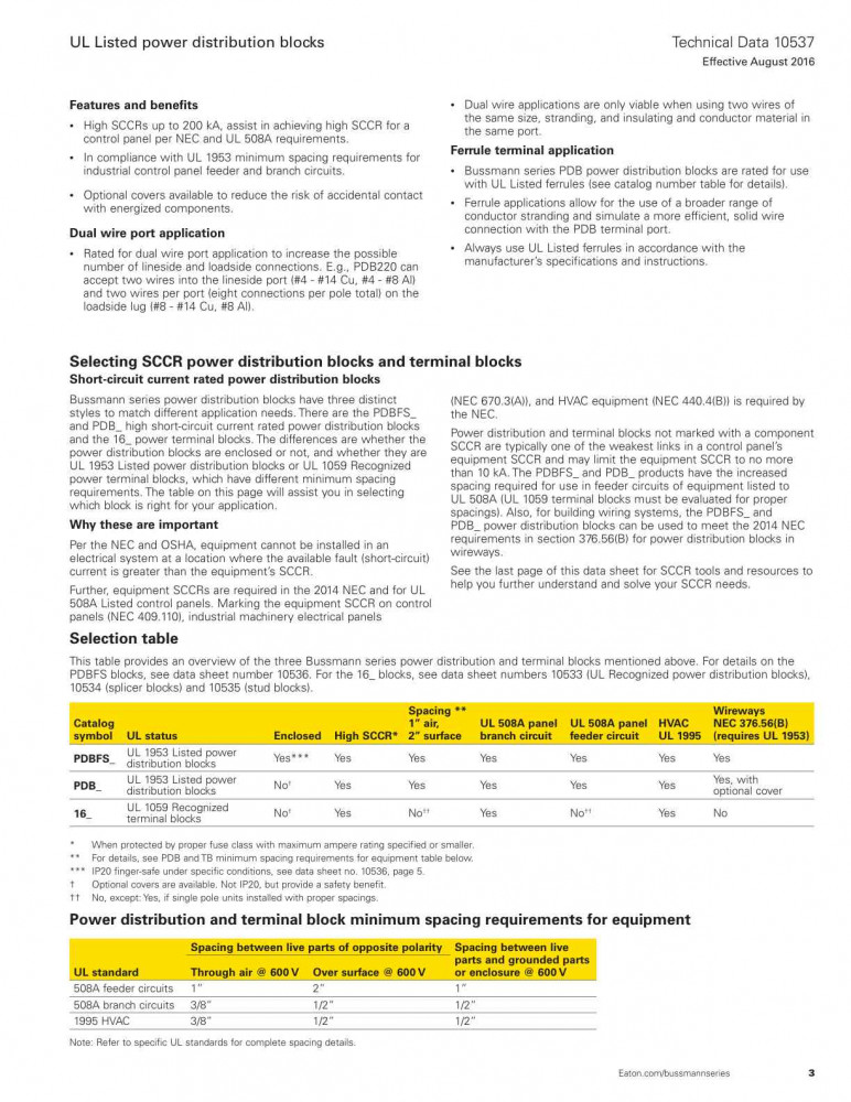 PDB220-1 datasheet page 3