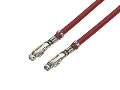 Pre-Crimped Lead iGrid Female-to-iGrid Female, Tin (Sn) Plating, 450.00mm Length, 22 AWG, Red for sale