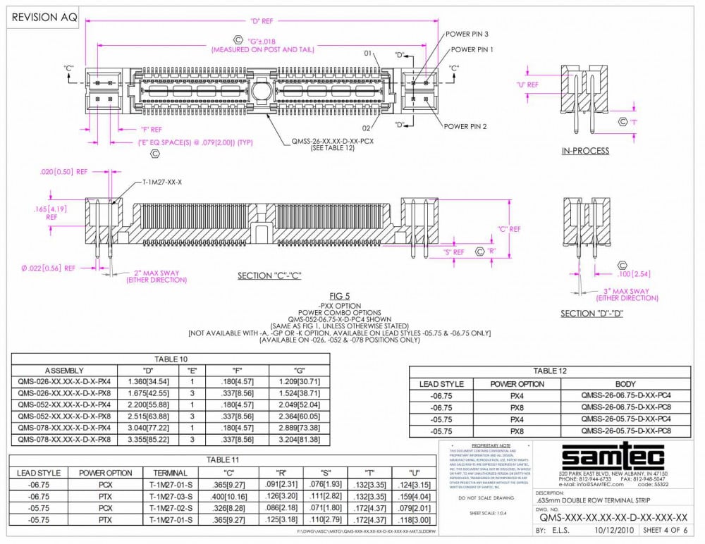Samtec drawing page 4