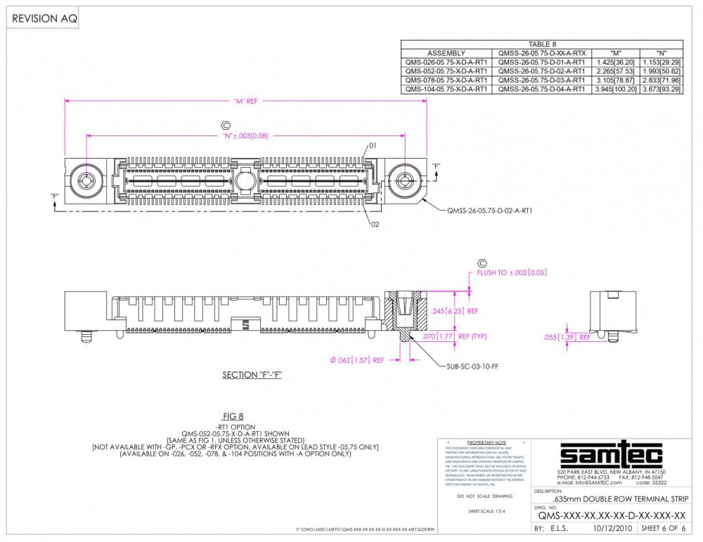 Samtec drawing page 6