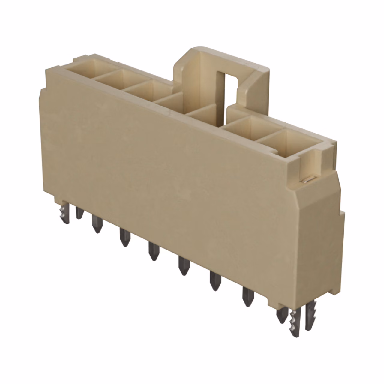 Ultra-Fit Vertical Header, 3.50mm Pitch, Single Row, 7 Circuits, with Solder Clips, Tin (Sn) Plating, Natural, Glow-Wire Capable for sale
