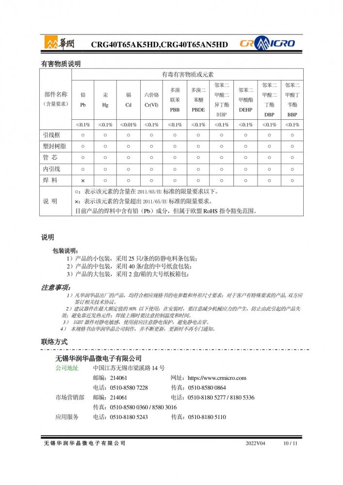 CRG40T65AK5HD datasheet page 10