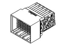 Impact 100 Ohm 6 Pair Right-Angle Orthogonal Daughtercard, Unguided, 10 Columns, 180 Circuits, Plated Through Hole Dimension 0.39mm, Lead-Free