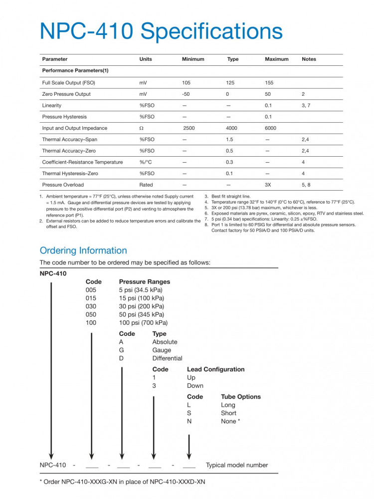 NPC-410 Series technical document page 3
