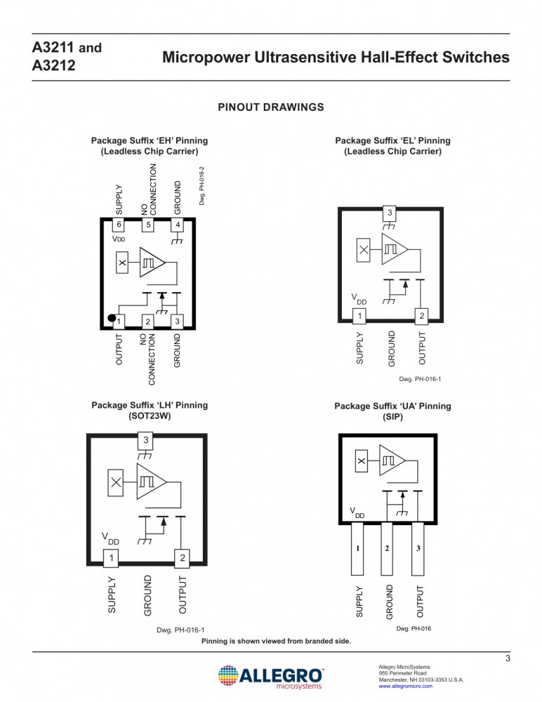 A3212 datasheet page 3