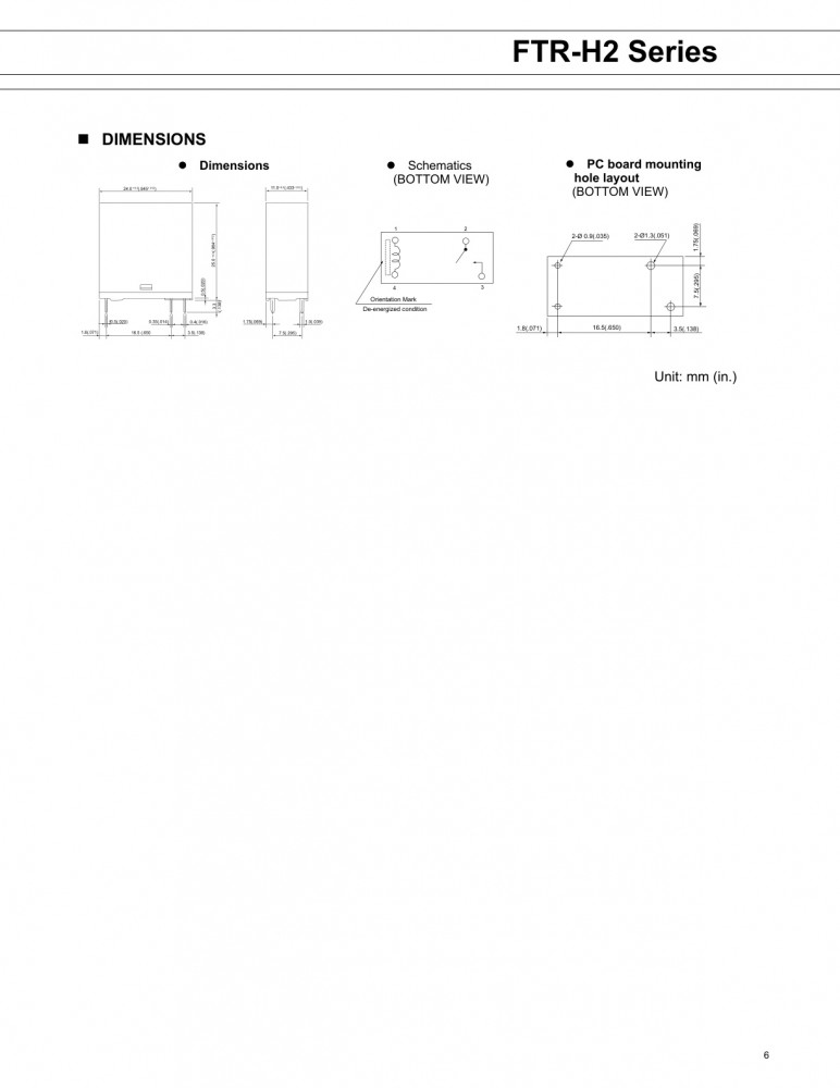 FTR-H2AK012T datasheet page 6