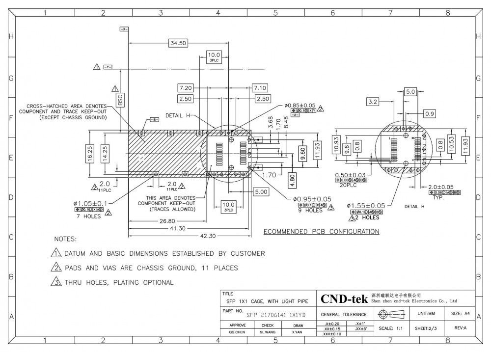 SFP 21706141 1X1YD technical drawing page 2