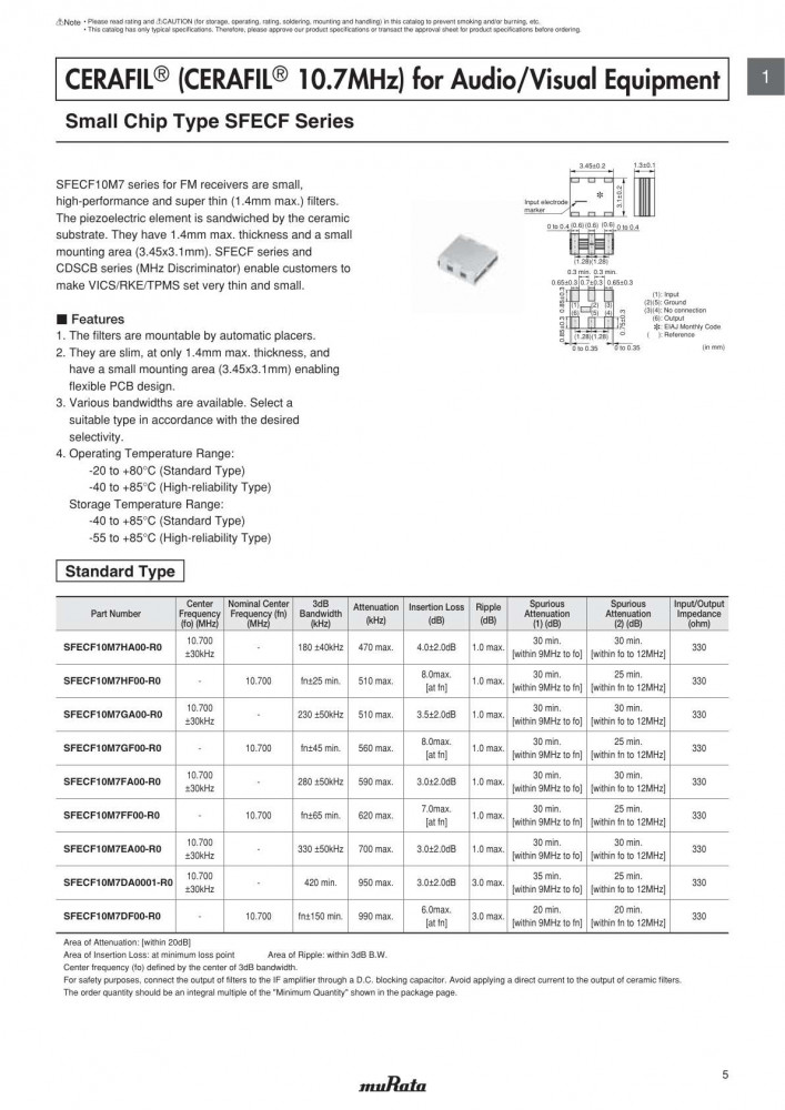 SFECF10M7FA00S0-R0 datasheet page 7