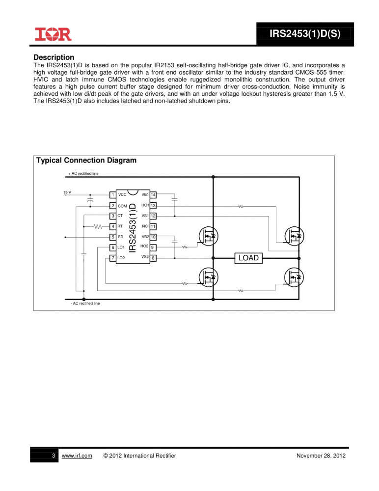 IRS2453DSTRPBF datasheet page 3