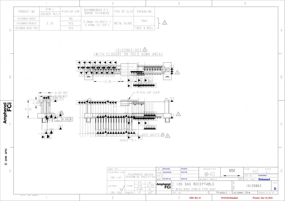 Amphenol 10120863 technical drawing page 3