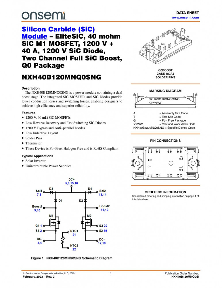 NXH40B120MNQ0 datasheet page 1