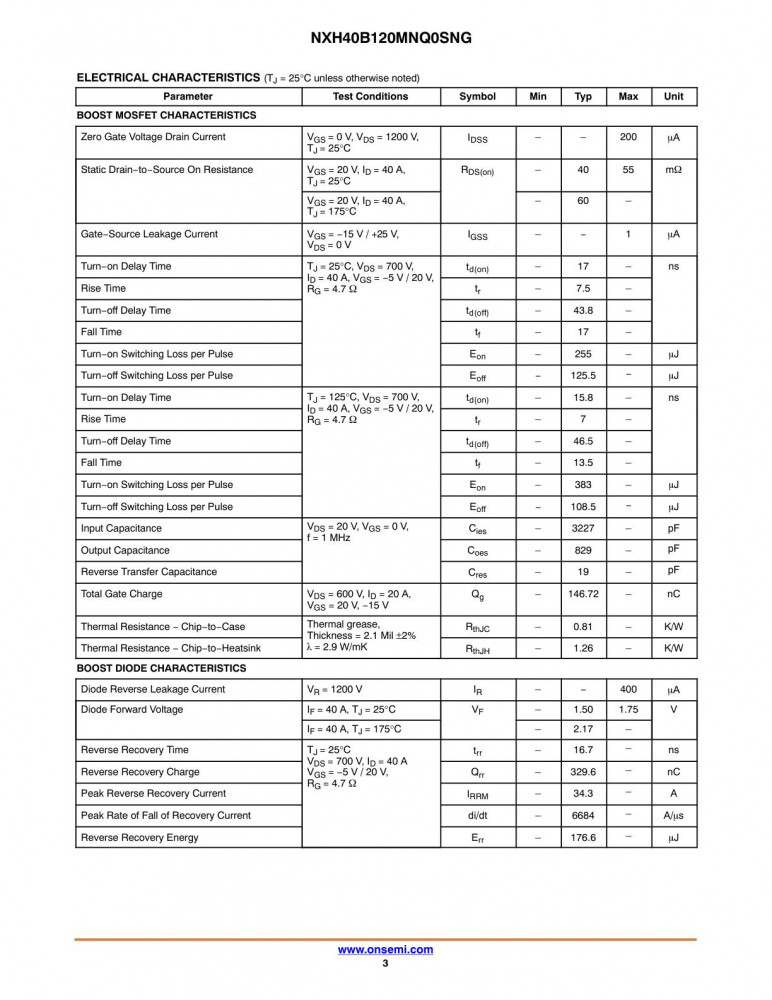 NXH40B120MNQ0 datasheet page 3