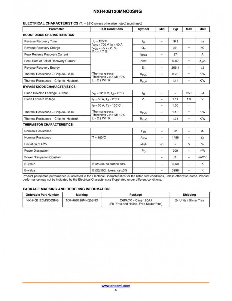 NXH40B120MNQ0 datasheet page 4