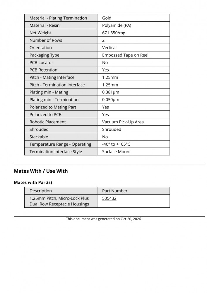 MOLEX 5054331024 product document page 3