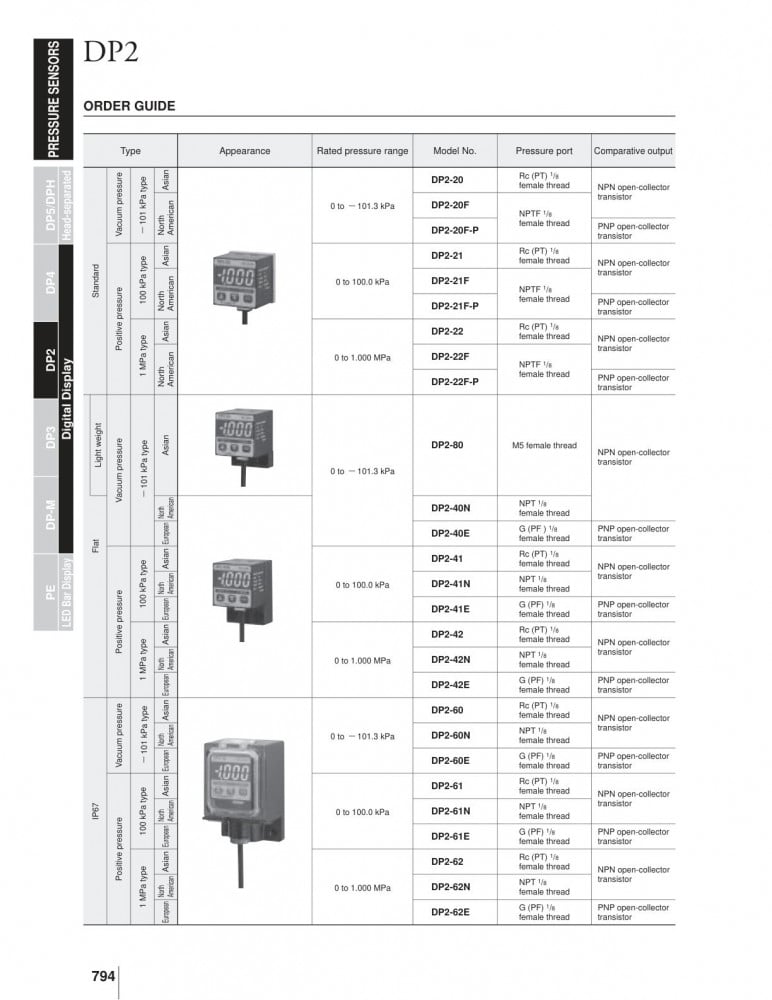 DP2 series datasheet page 3