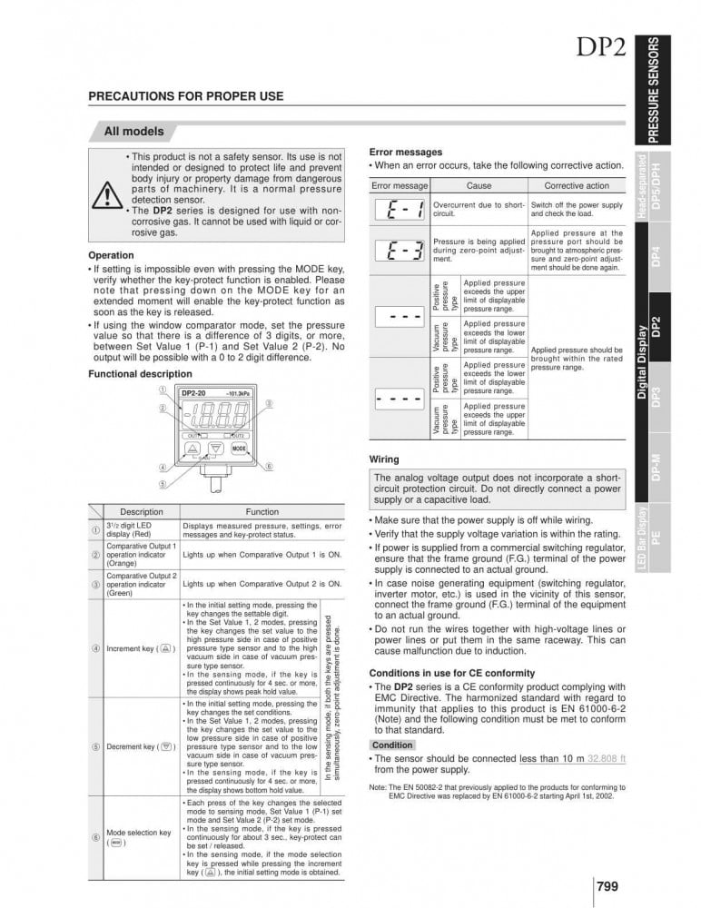 DP2 series datasheet page 8