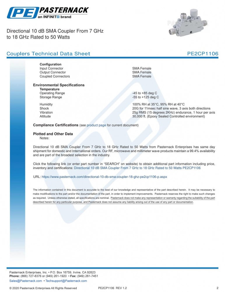 PE2CP1106 technical document page 2