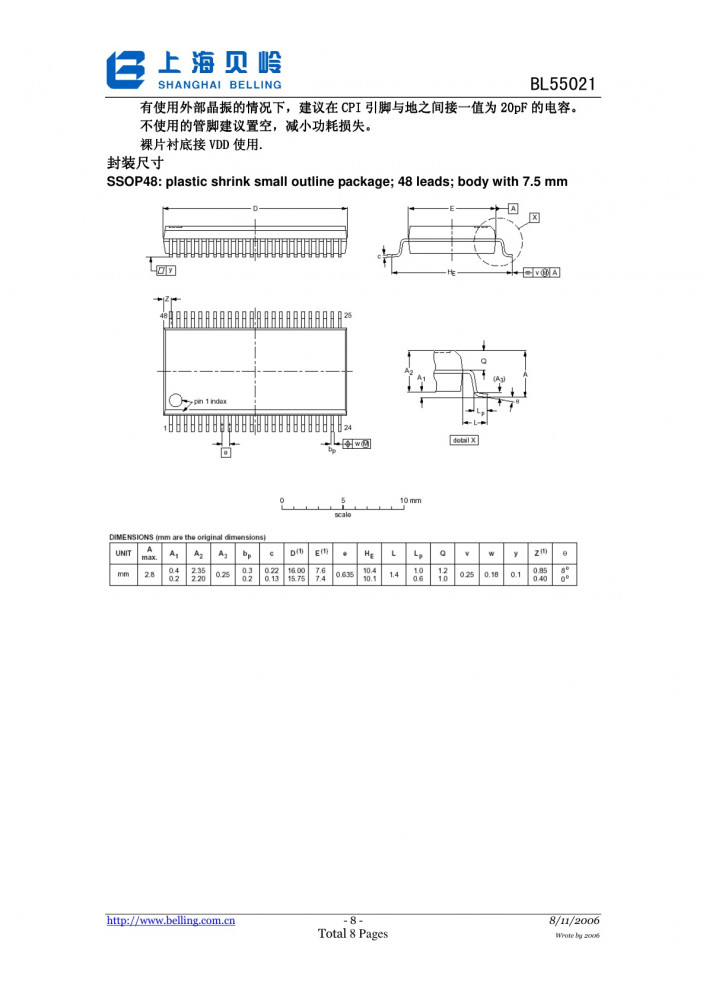 BL55021 datasheet page 8