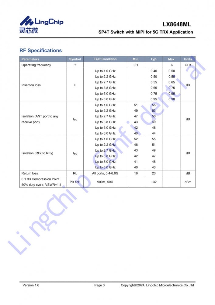 LX8648ML datasheet page 3