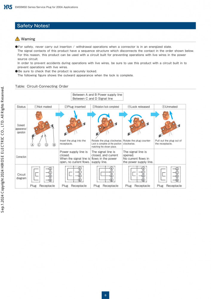 HRS EM30MSD technical document page 8