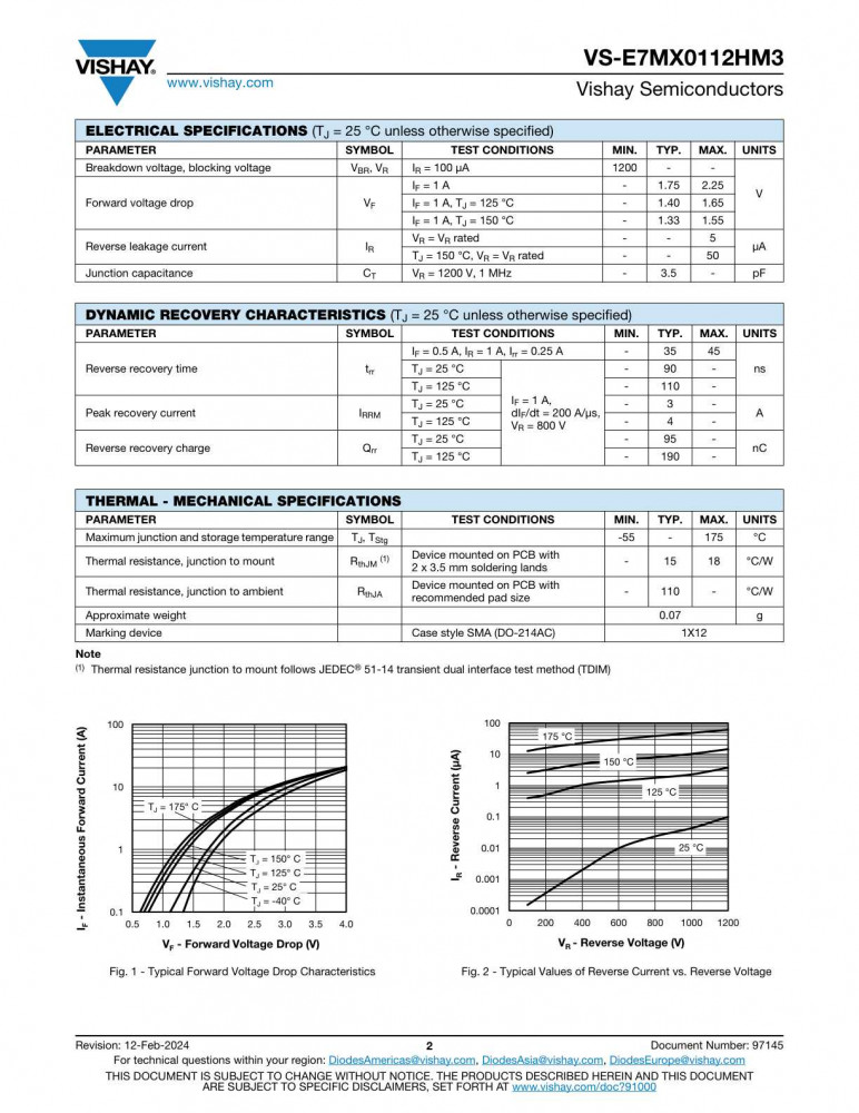 VS-E7MX0112HM3/I technical document page 2