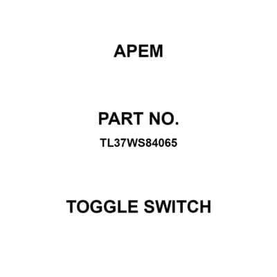 APEM TL37W000000 Toggle Switch