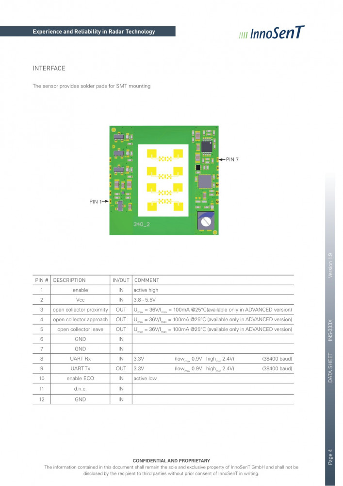 INS-333X datasheet page 4