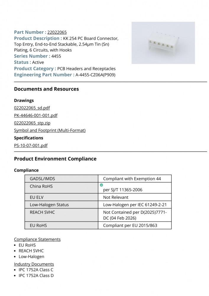 22022065 technical document preview, page 1